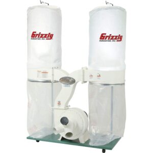 grizzly industrial g1030z2p - 3 hp dust collector with aluminum impeller