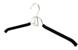 only hangers foam padded black dress hanger - pack of (10)