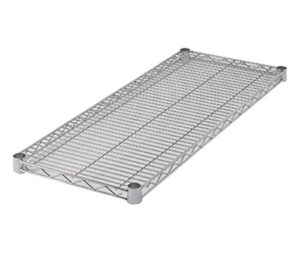 winco 14" x 48" wire utility shelf for restaurants and storage, chrome