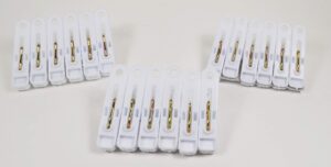 white plastic laundry clothes pins home aide set of 36