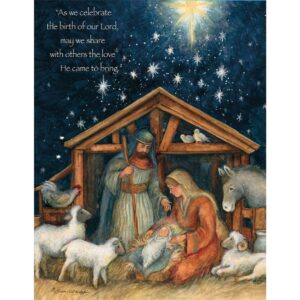 lang companies, holy family christmas cards by susan winget