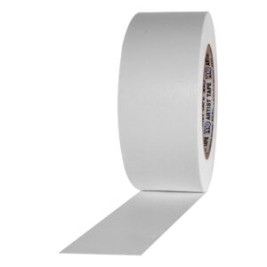 protapes artist tape flatback printable paper board or console tape, 60 yds length x 2" width, white (pack of 1)