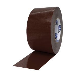 protapes pro duct 110 pe-coated cloth general purpose duct tape, 60 yds length x 3" width, brown (pack of 1)