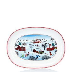 Villeroy & Boch Naif Christmas Pickle Dish, 7.75"