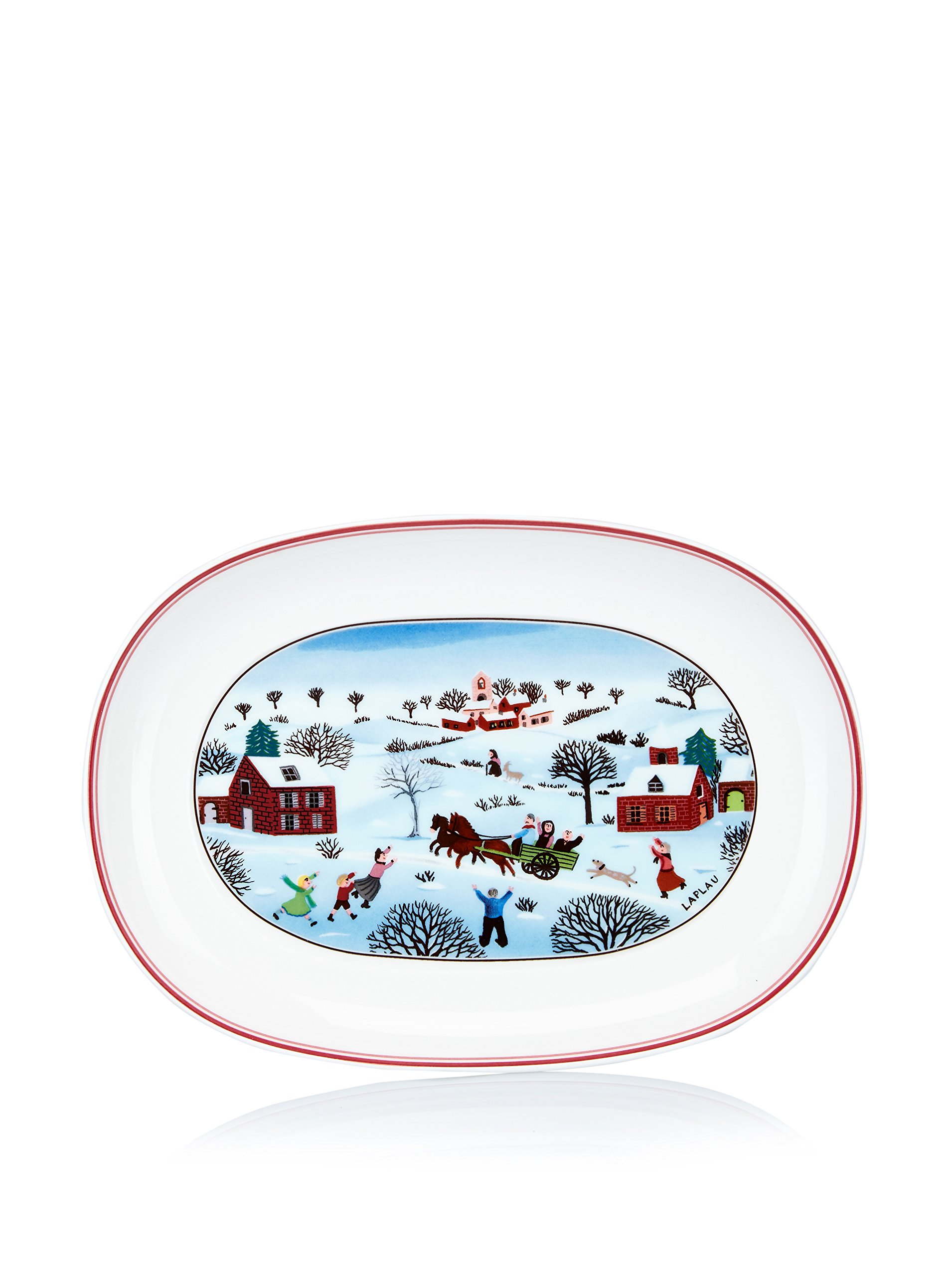 Villeroy & Boch Naif Christmas Pickle Dish, 7.75"