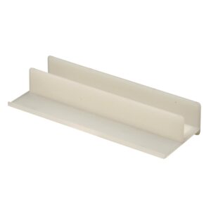 prime-line m 6221 sliding shower door bottom guide, 5/8 in. channels, plastic construction (single pack)