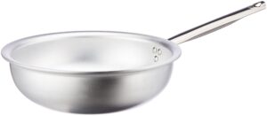 pentole agnelli professional aluminum line mantecare frying pan 5 mm radiant, 28 cm, silver