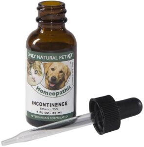 only natural pet incontinence homeopathic remedy - bladder support and urine control supplement