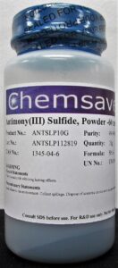 antimony(iii) sulfide, powder -60 mesh, 99.997% (trace metals basis), 10g