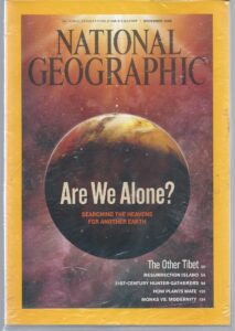 national geographic magazine: are we alone? reaching the heavens for other earth, december 2009