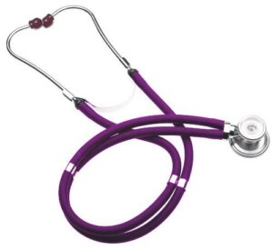 emi purple sprague rappaport dual head stethoscope for nurses and medical professionals