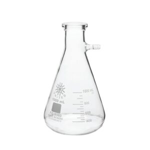 united scientific™ fg5340-1000 laboratory grade borosilicate glass heavy wall filtering flask, bolt neck with tubulation, 1000ml (1 liter) capacity