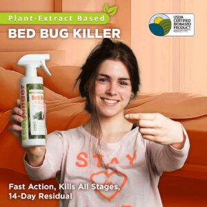 EcoRaider Bed Bug Killer Spray 16 Oz, Green + Non-toxic, 100% Kill + Extended Protection