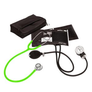 prestige medical aneroid sphygmomanometer/clinical lite kit, neon green