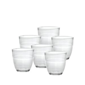 duralex set of 6 tumblers, clear, 7.75-oz.