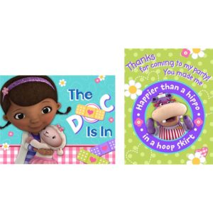 doc mcstuffins invitation & thank you notes - 16/pkg.