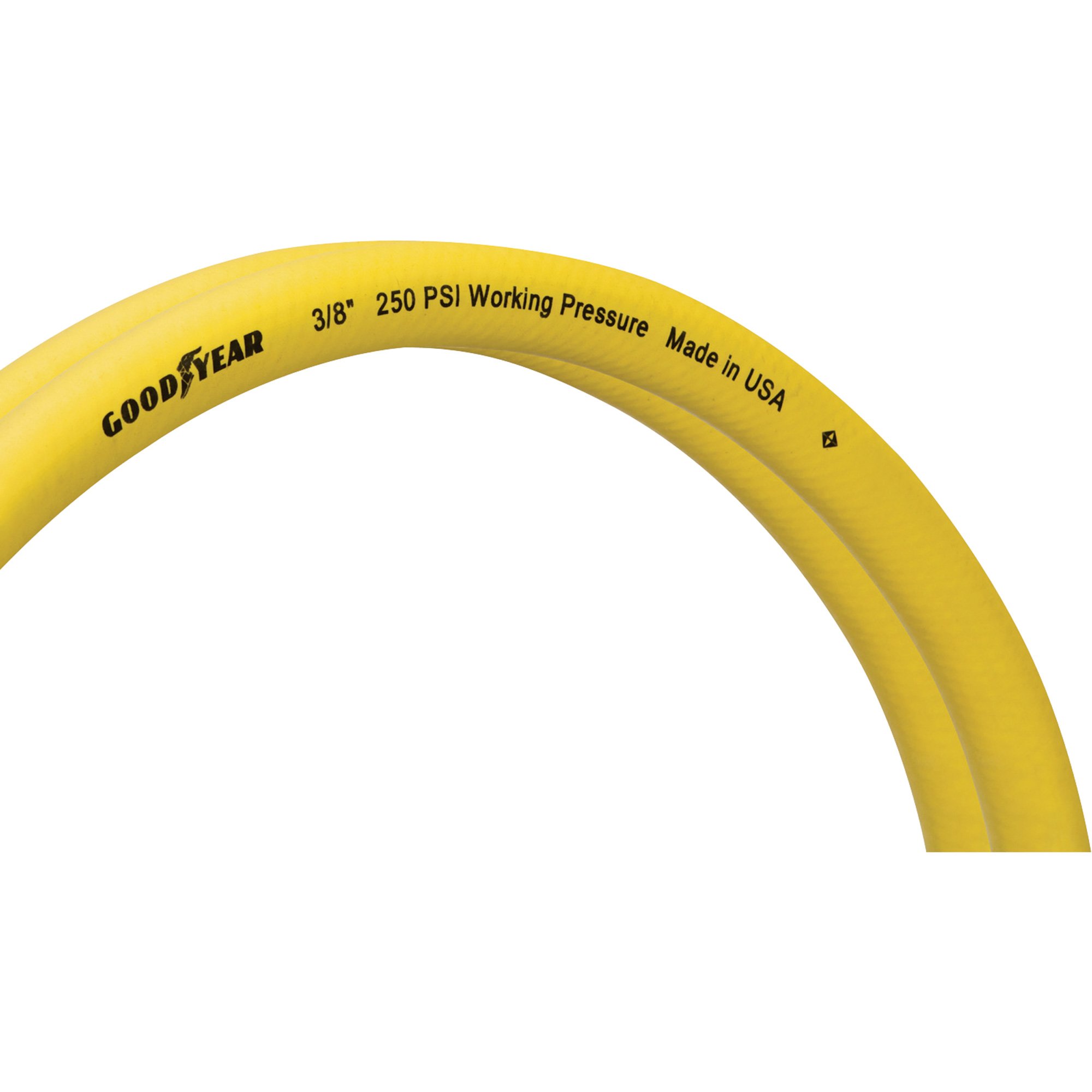 25' x 3/8" Goodyear Rubber Air Hose