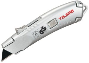 tajima single silver self retracting blade knife