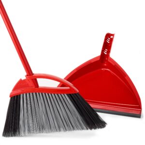 o-cedar power corner angle broom with dust pan