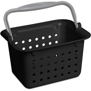 small handle basket, black sterilite