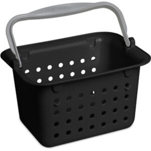 Small Handle Basket, Black Sterilite