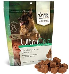 ultracruz canine wellness supplement for dogs, 60 tasty chews