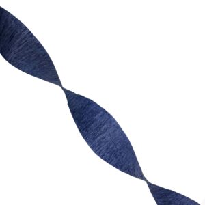 Navy Blue Crepe Paper Streamers (2 Pack), 145 Feet Total, Made in USA