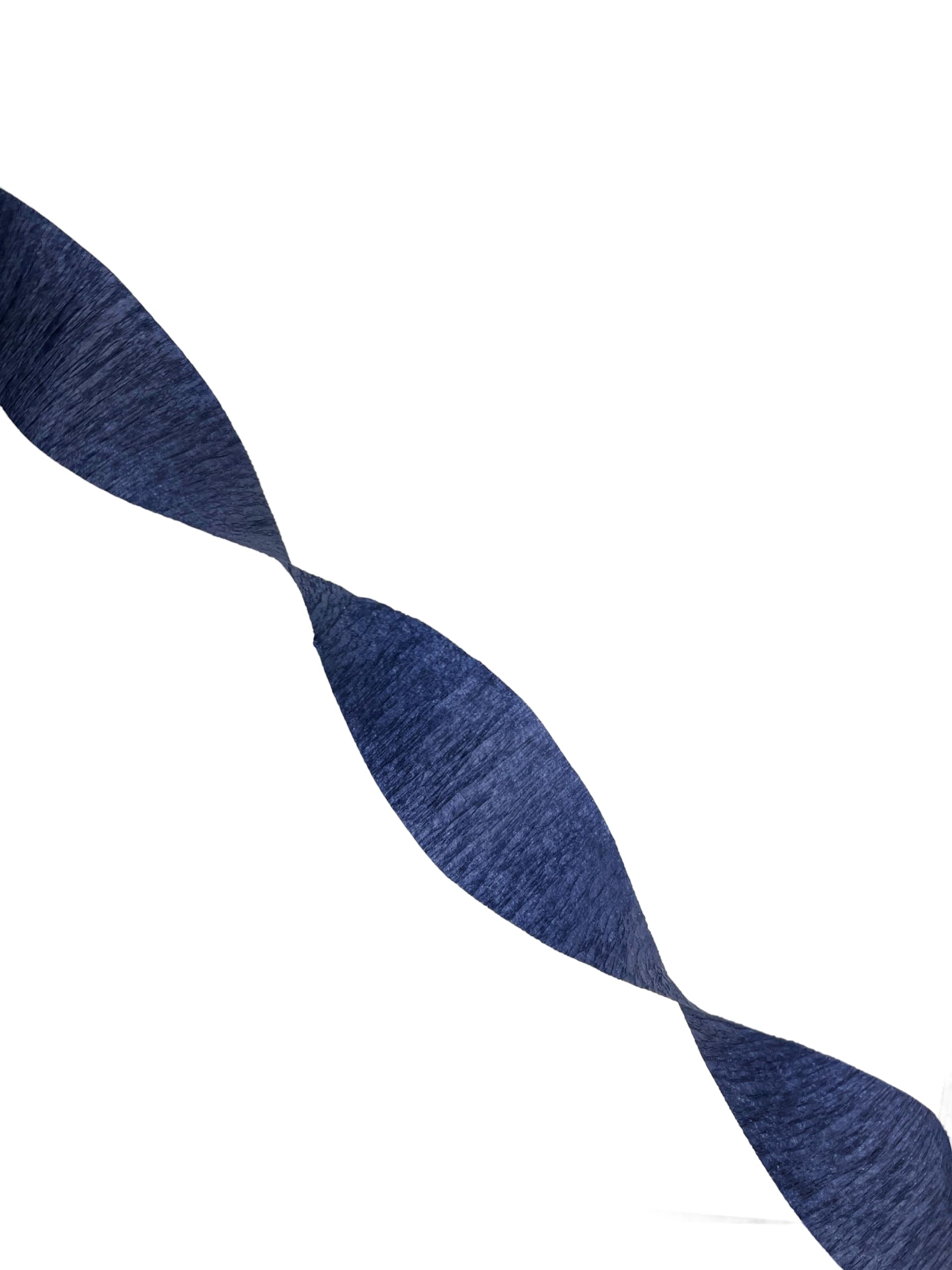 Navy Blue Crepe Paper Streamers (2 Pack), 145 Feet Total, Made in USA