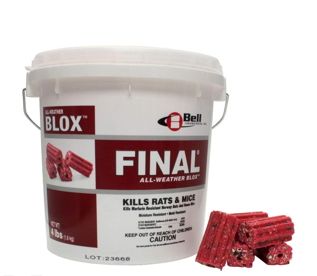 Bell Final Blox Rodent Bait Poison 18#- Brodifacoum