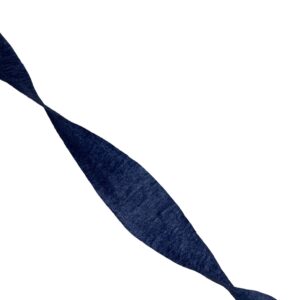 Navy Blue Crepe Paper Streamers (2 Pack), 145 Feet Total, Made in USA