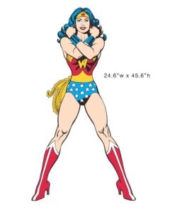 roommates rmk2397gm dc classic wonder woman peel and stick giant wall decals