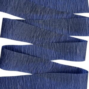 Navy Blue Crepe Paper Streamers (2 Pack), 145 Feet Total, Made in USA