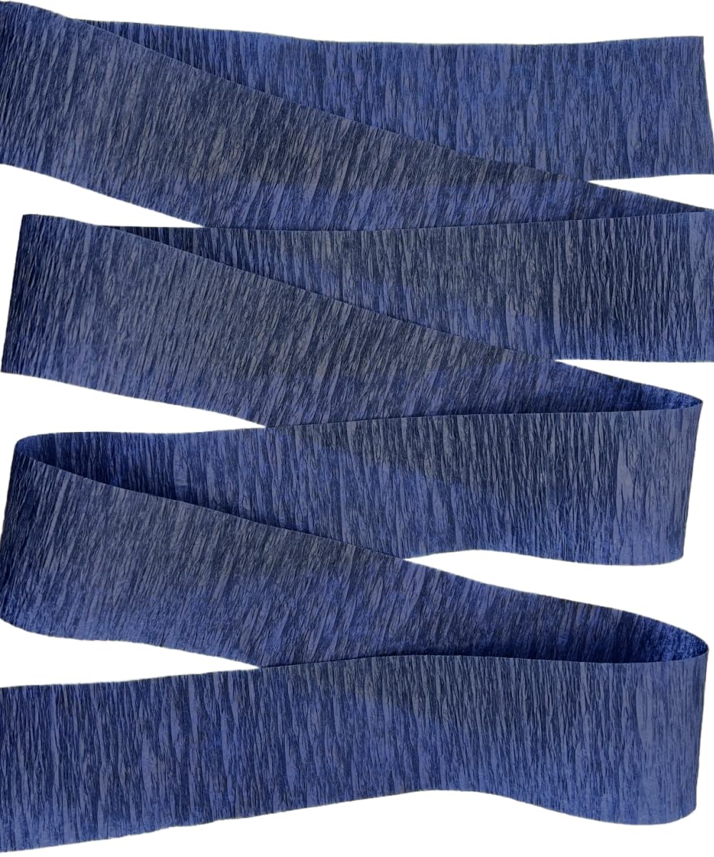 Navy Blue Crepe Paper Streamers (2 Pack), 145 Feet Total, Made in USA