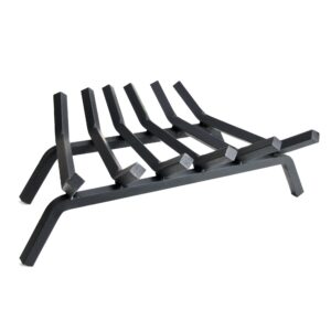 pleasant hearth bg7-246m 24-inch lifetime steel grate, black