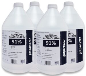 isopropyl alcohol - ipa 91% (4-1 gallon) high purity - made in usa