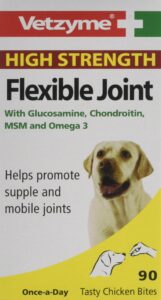 vetzyme bob martin high strength flexible joint for dogs, 30 tablets, tasty chicken bites