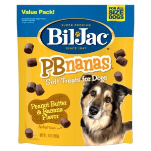 bil-jac pbnanas soft dog treats, 10 oz.