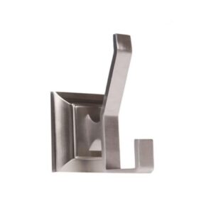 arista bath products leonard series j-style robe hook, satin nickel