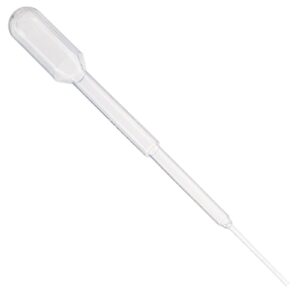 globe scientific 134020-400 ldpe fine tip transfer pipet, non-sterile, 104mm length, 1.5ml capacity (box of 400)