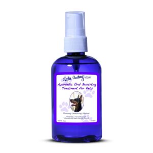 dale audrey ayurvedic brushing treatment for pets | oral hygiene bad breath eliminator | dog breath freshener for teeth cleaning | tartar and plaque remover dog mouth spray | (beef)