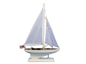 hampton nautical intrepid sailboat, 16"