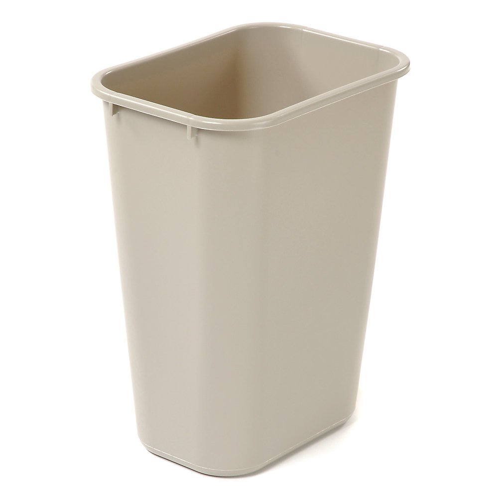 Rubbermaid Wastebasket - 41-1/4 -Quart Capacity - Beige