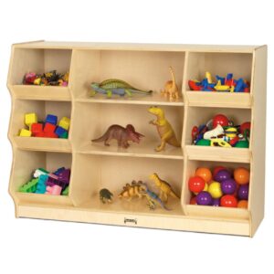 jonti-craft® kids open wood toy storage organizer with shelves - 3932jc