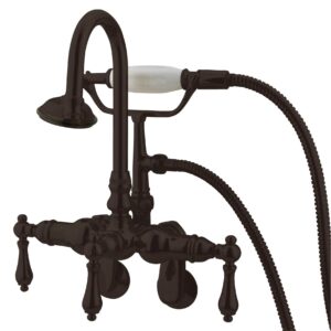 wall mount clawfoot tub filler with hand shower