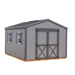 best barns elm 10 ft. x 12 ft. wood storage shed kit with floor including 4x4 runners