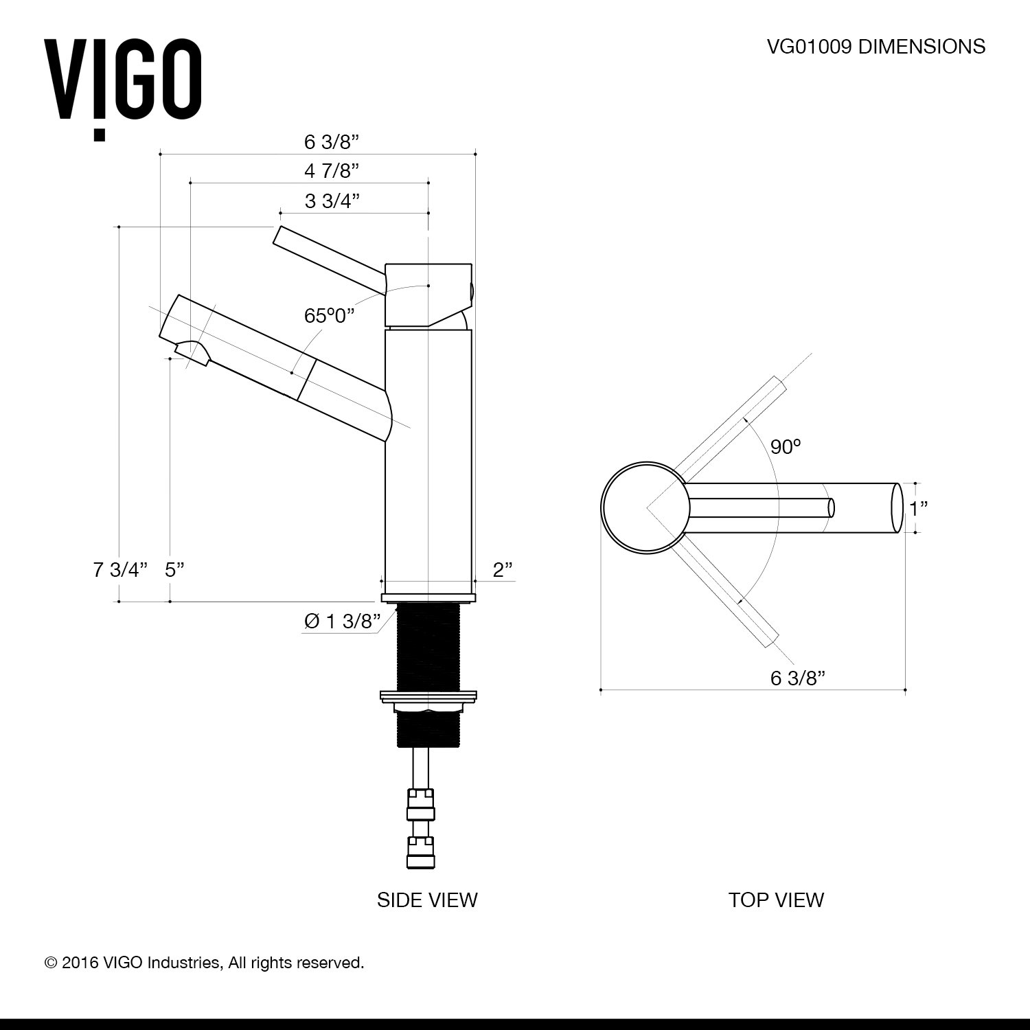 VIGO Noma 7.75 inch H Single Hole Single Handle Bathroom Faucet in Brushed Nickel - Bathroom Sink Faucet VG01009BN