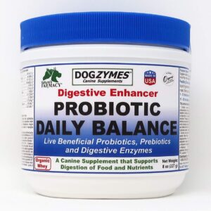 dogzymes dissolvable powder digestive enhancer for dogs, (8 ounce)