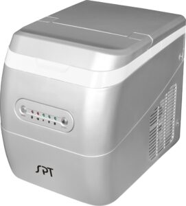 spt im-123s portable ice maker (silver)