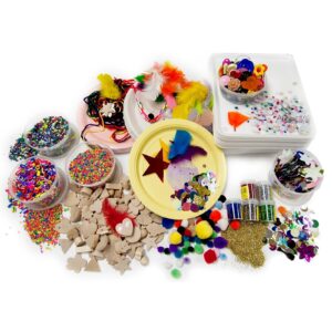 hygloss products collage treasure box, multicolor