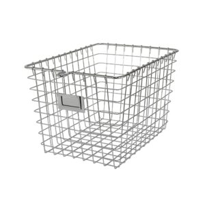 spectrum diversified 47970-6 wire storage basket, medium chrome